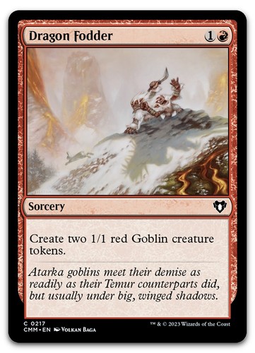 Dragon Fodder #217 (LP) Commander Masters CMM Magic MTG | eBay