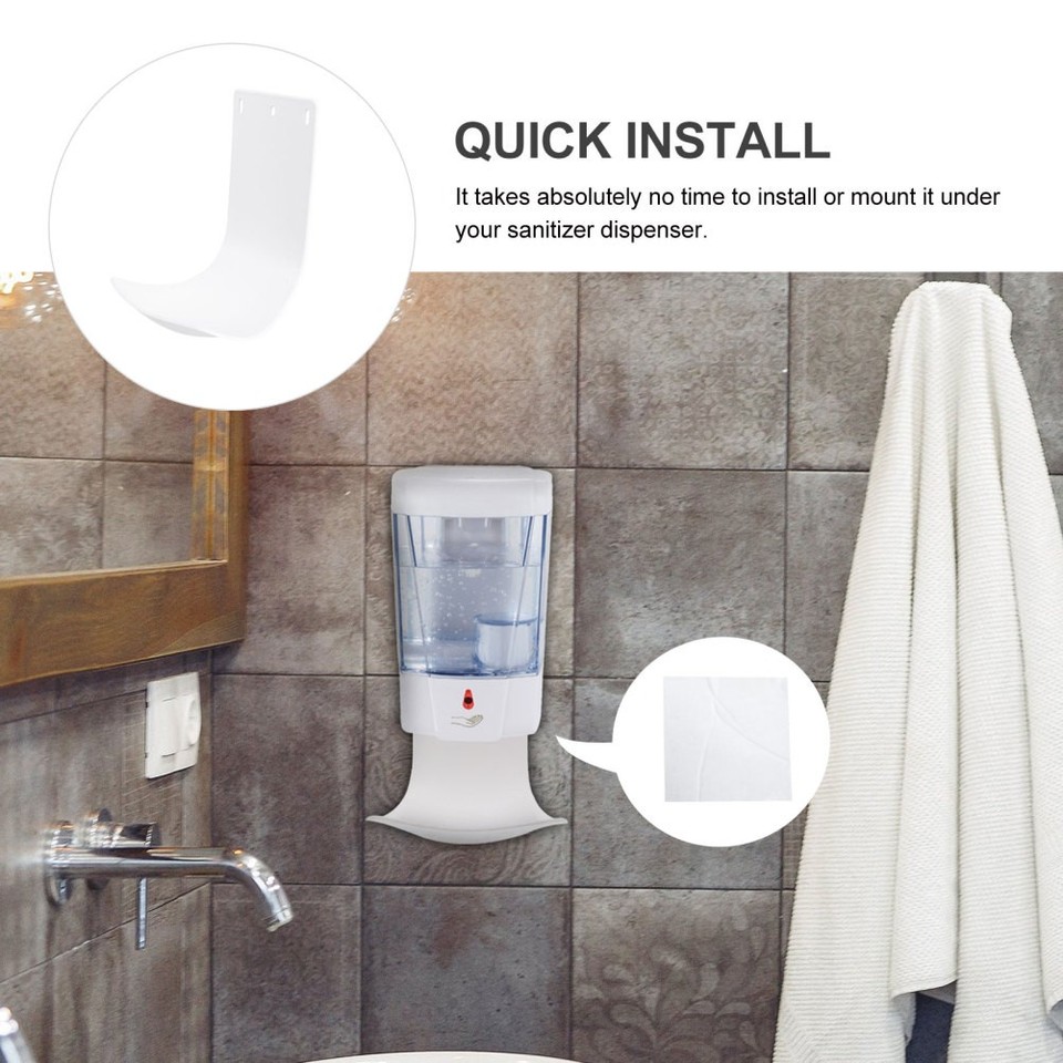 Wall Mount Dispenser Soap Bracket Liquid Drip Tray Washer for under ...