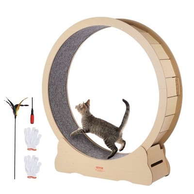 New Wooden Cat Exercise Wheel 52" Large Cat Treadmill Wheel for Indoor ...