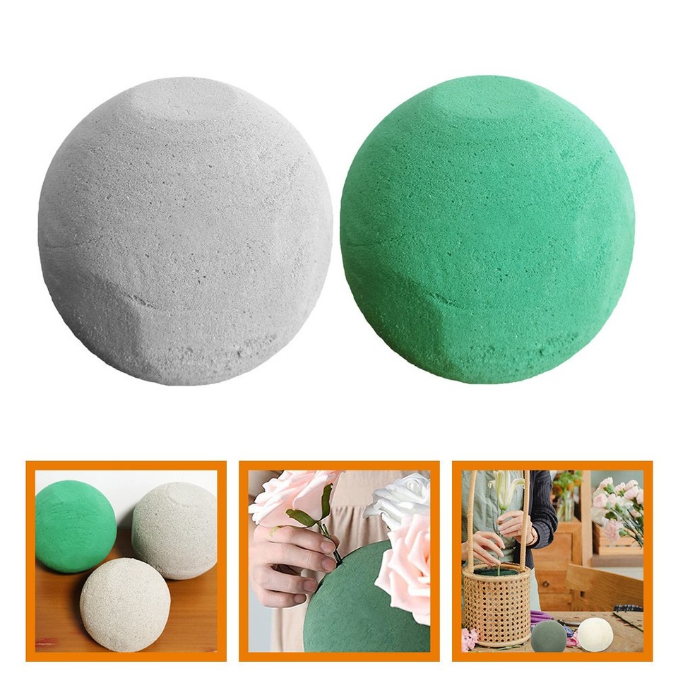 2 Pcs Flower Mud Resin Blocks For Craft Floral Arrangement Supplies ...