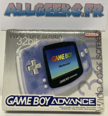 Nintendo Game Boy Advance GBA Clear Blue - Boite Vide - Nintendo - TRES ...