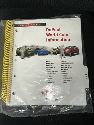 Dupont Axalta World Color Information Paint Chips 2009-2010-2011 ...