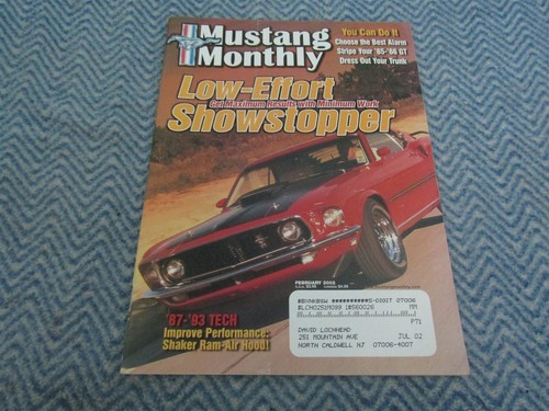 FEBRUARY 2002 MUSTANG MONTHLY MAGAZINE LOW-EFFORT SHOWSTOPPER GET ...