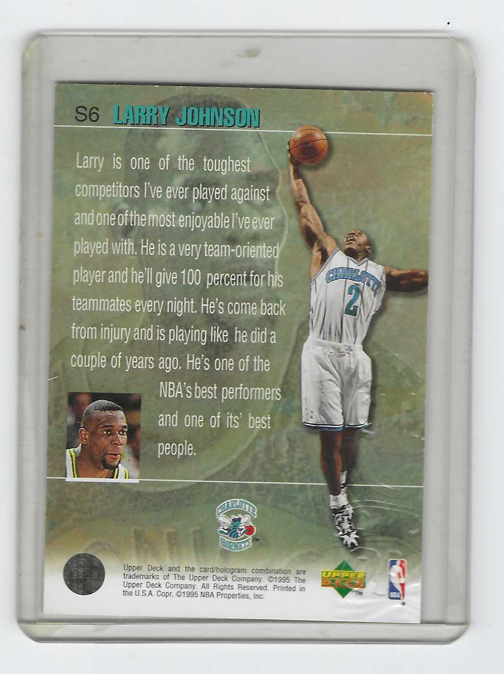 Larry Johnson 1994-95 Upper Deck #S6 Kemp Slam Dunk Stars | eBay