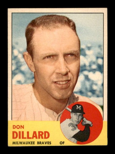 1963 Topps #298 Don Dillard EXMT/EXMT+ Braves 564750 | eBay