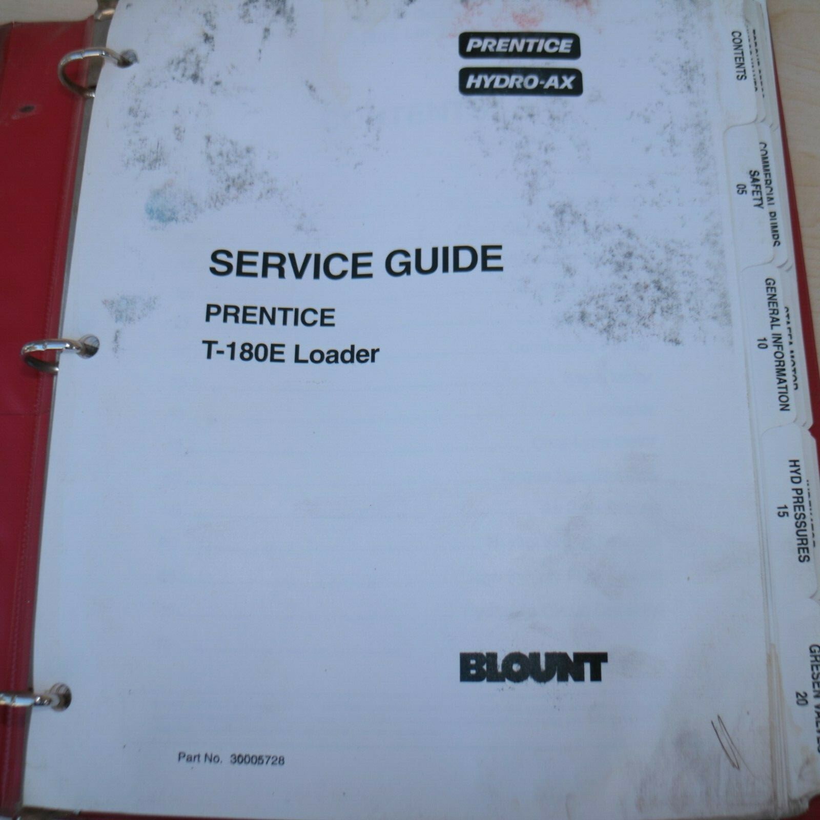 BLOUNT HYDRO-AX Prentice T-180E LOG LOADER Repair Shop Service Manual ...
