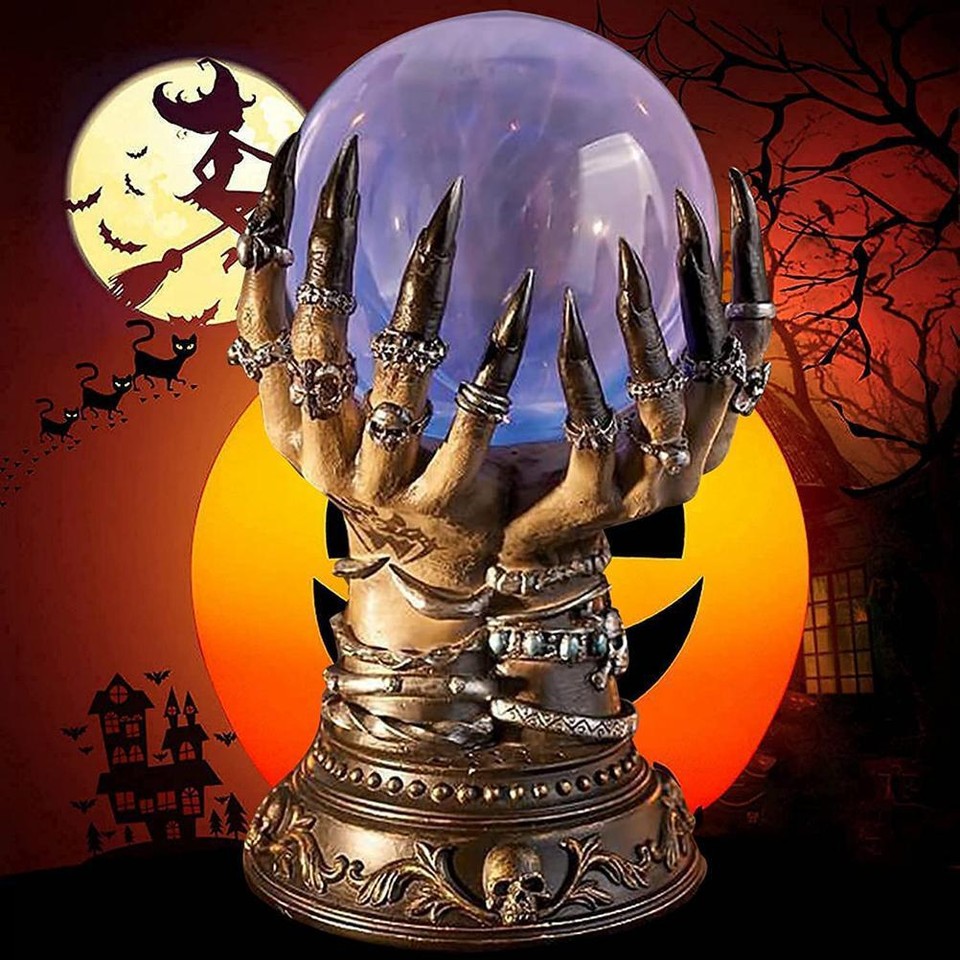 Halloween Crystal Ball Witch Celestial Crystal Ball Flashing Crystal | eBay