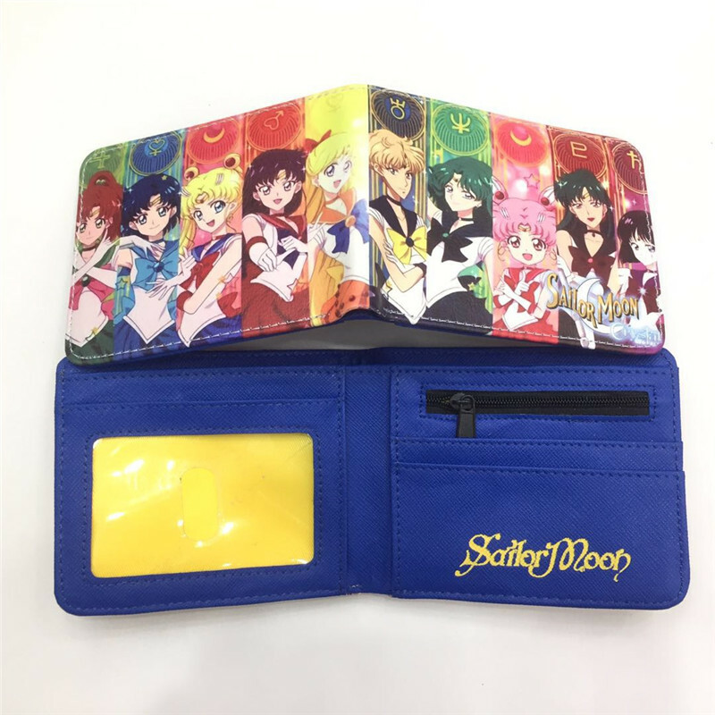 Anime Cute Sailor Moon Wallet Cool Short Bifold Purse Wallets Gifts ...