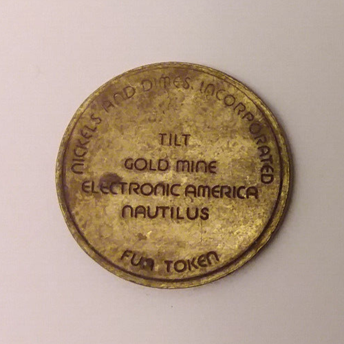 Tilt Gold Mine Electronic America Nautilus Arcade Game Token | eBay