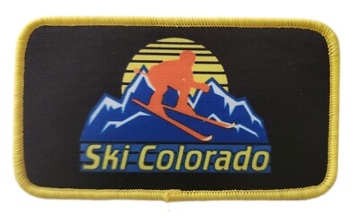 Ski Colorado Sew On Patch Skiing | eBay