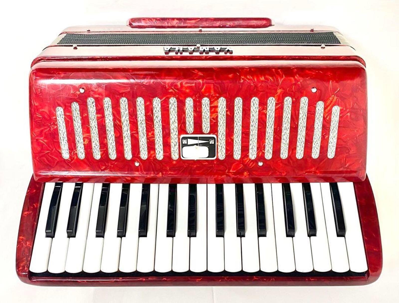 YAMAHA Accordion S-32B Keyboard Musical Instruments Red Used Japan | eBay