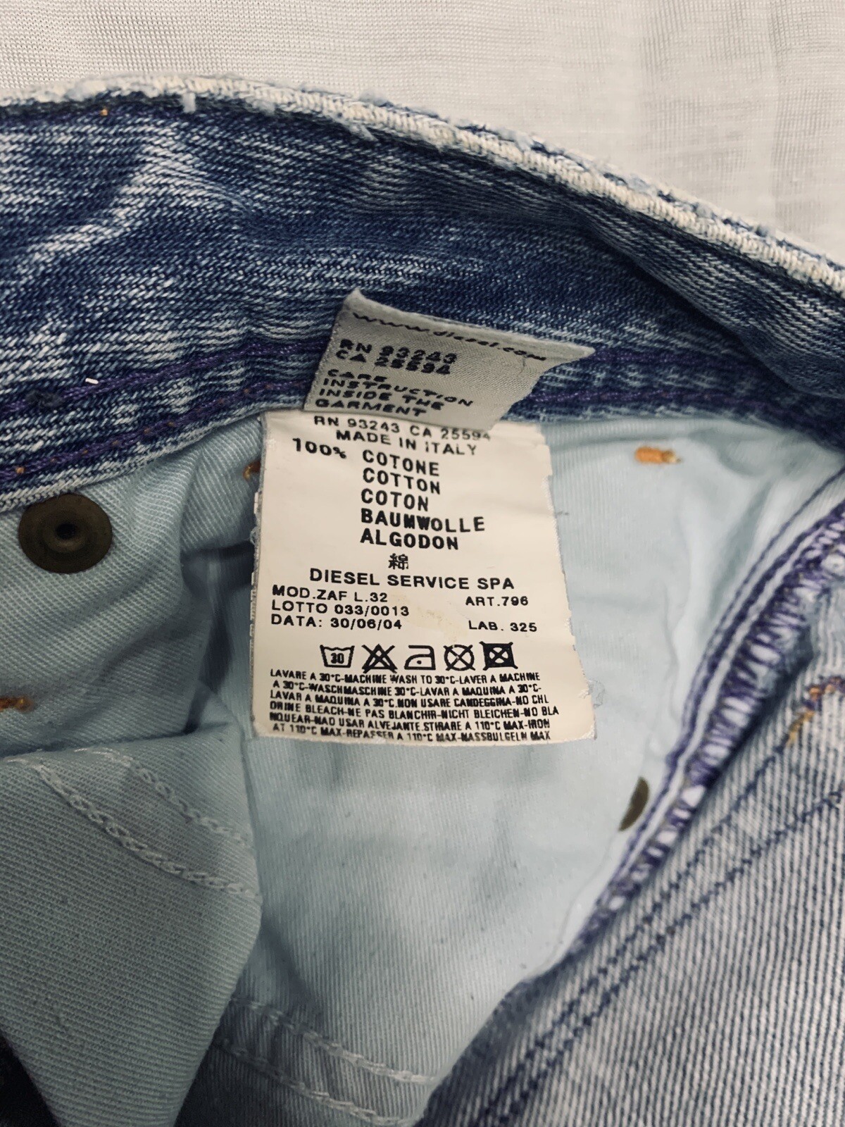 Diesel Mens Jeans ZAF 796 Rare Vintage 30 x 28 | eBay