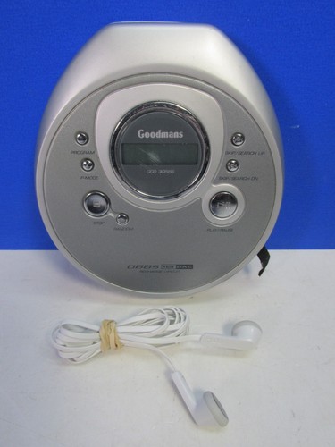 WORKING vintage GOODMANS CD WALKMAN GCD305RS portable DISCMAN PLAYER | eBay