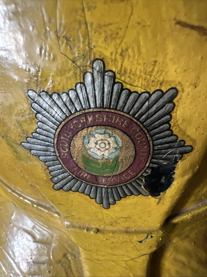 Vintage Fire Helmet South Yorkshire County Fire Service | eBay UK