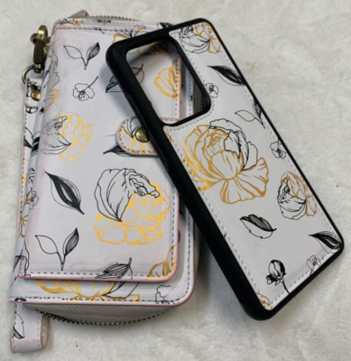 Zipper Wallet with Matching Phone Case Loop Handle & Hand Loop on Back ...