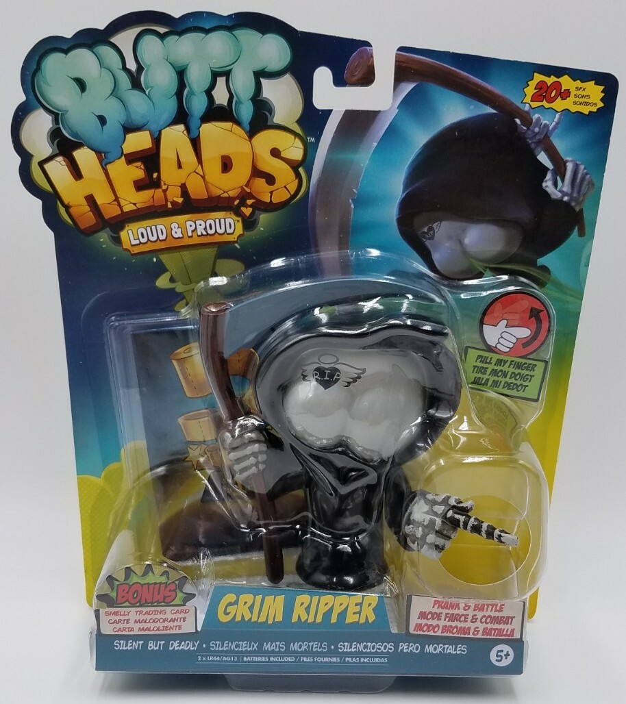 Butt Heads Grim Ripper Interactive Farting Figurine + Trading Card ...