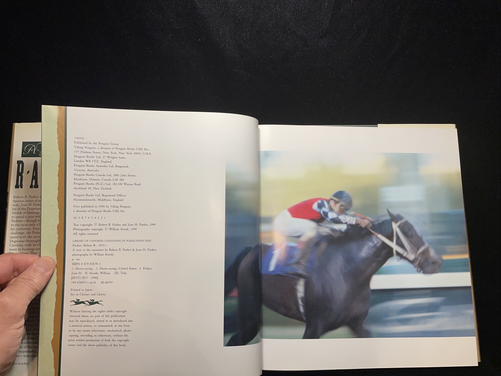 A Year at the Races by William Strode HC - Rare Signed by Cothran "Cot ...