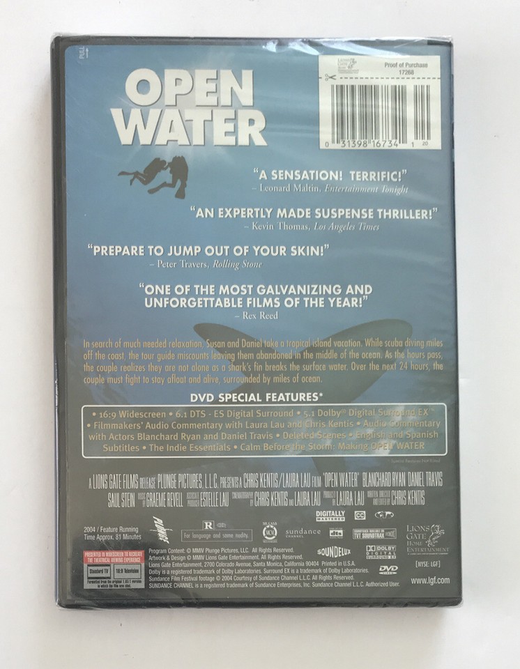 Open Water (DVD, 2004) Widescreen 31398167341| eBay