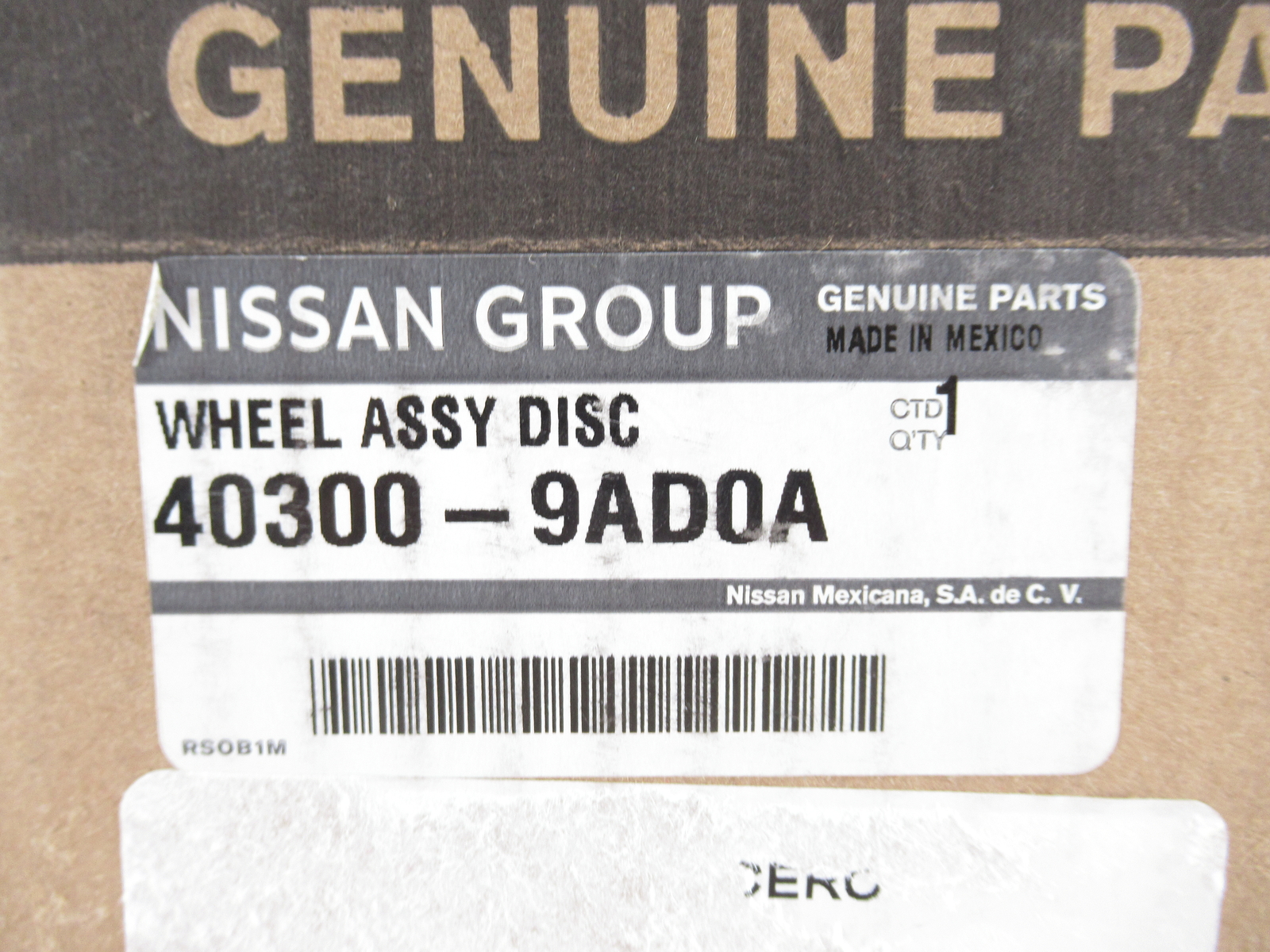 Genuine OEM Nissan 40300-9AD0A Steel Wheel 2007-2012 Sentra | eBay
