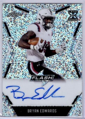 2020 LEAF FLASH BRYAN EDWARDS NFL ROOKIE RC AUTO #BABE1 | eBay
