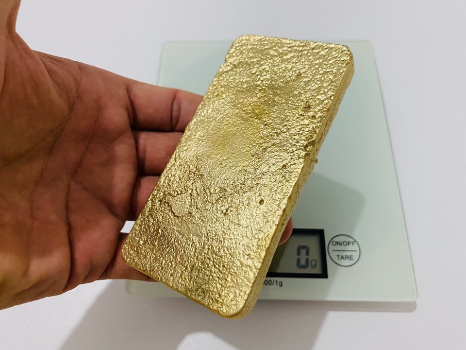 490 Grams Scrap Gold Bar For Gold Recovery Melted Different Computer ...