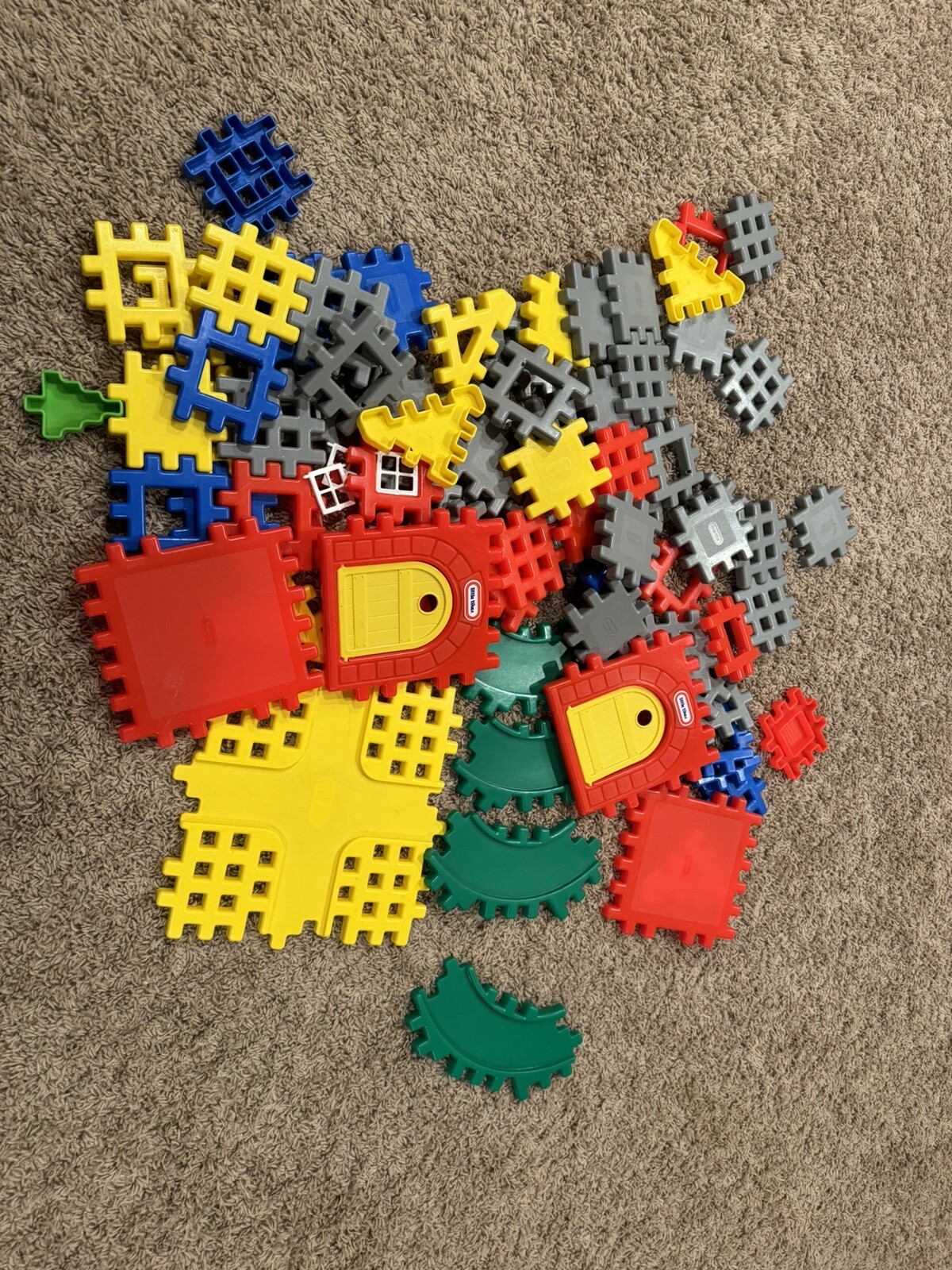 Lot of Little Tikes Wee Waffle Building Blocks - Variety - 80+ | eBay