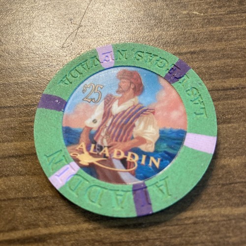 $25 Aladdin Genie casino chip Las Vegas super rare obsolete | eBay