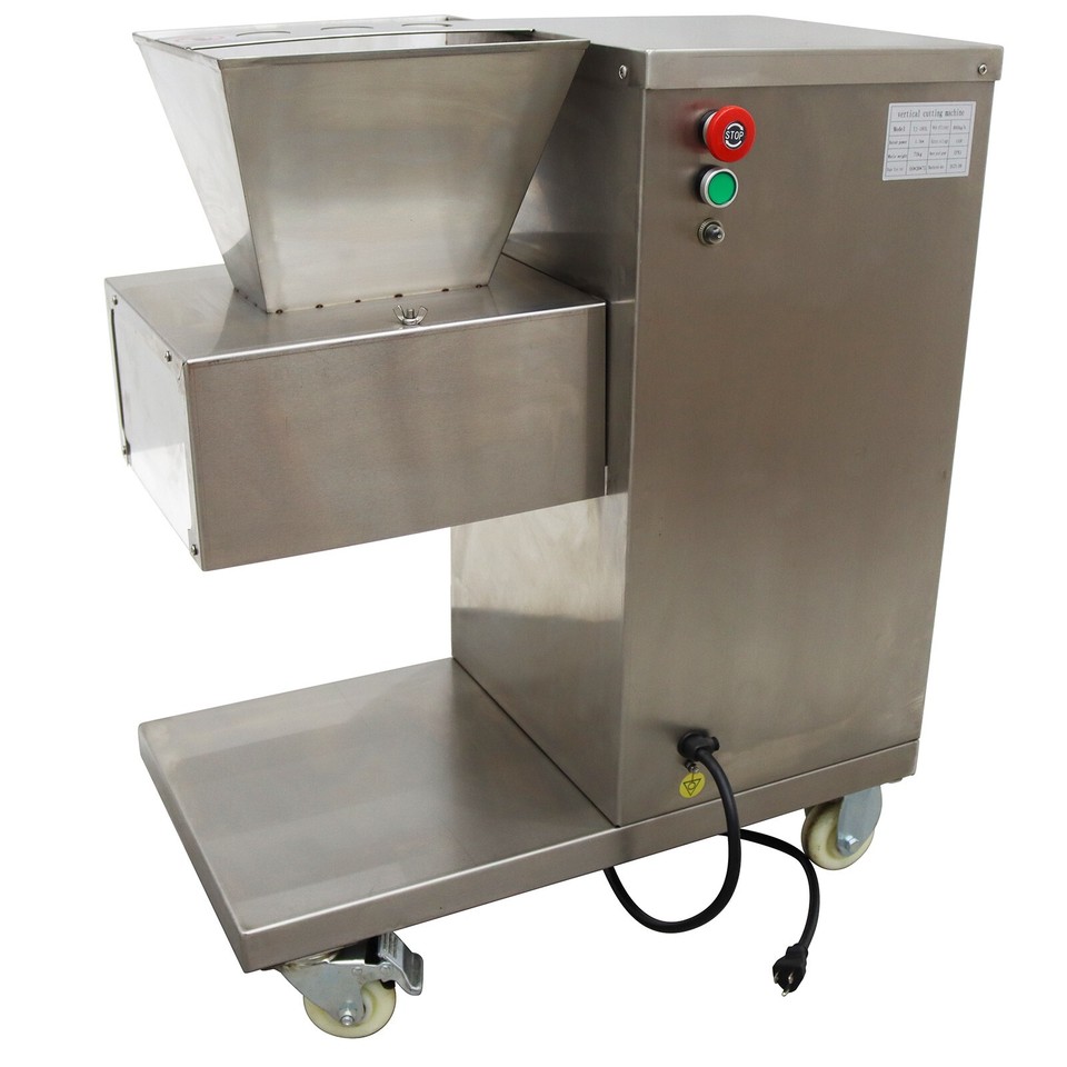 Vertical Stainless Steel Meat Cutter with 2mm Blade 110V 1100W Capacity ...