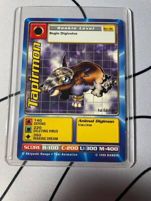 DIGIMON TAPIRMON 1ST EDITION | eBay