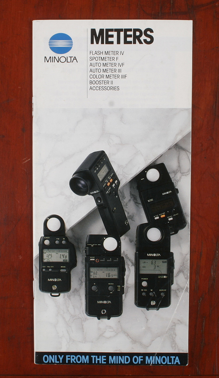 MINOLTA METERS SALES BROCHURE/165286 | eBay