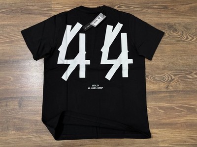 44 Label Group Graphic Tee Black Oversized T-Shirt Size XL New With ...