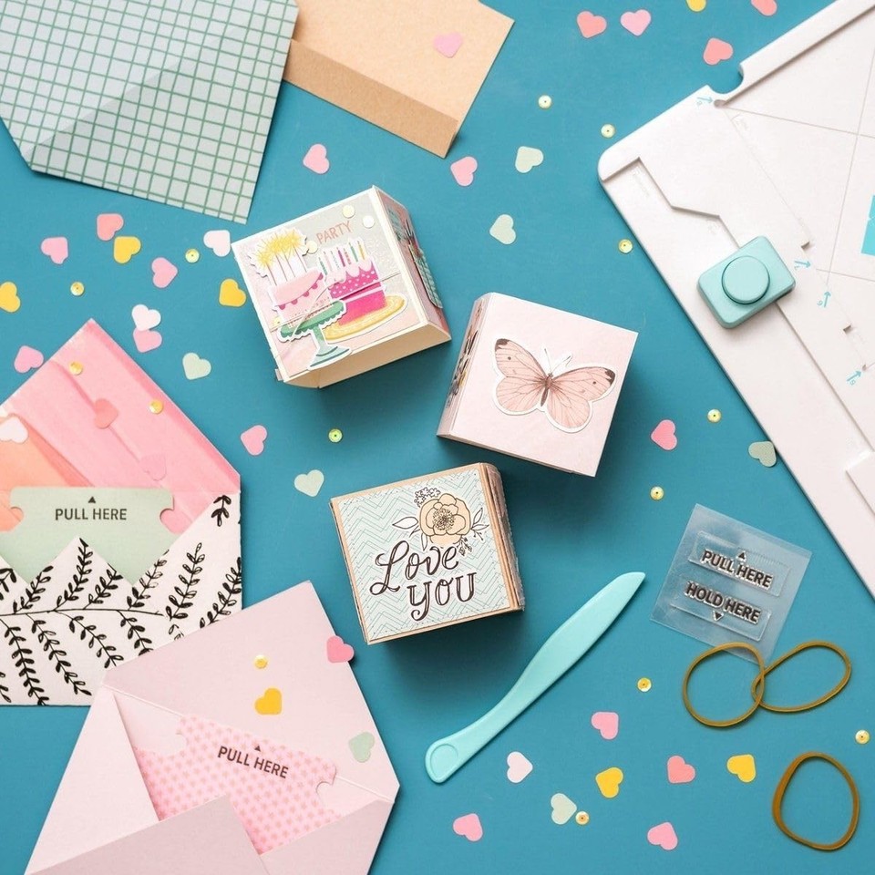 We R Memory Keepers Explosion Card Punch Board | eBay