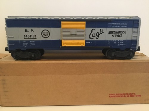 Lionel Postwar 6464-150 MoPac Box Car Built 1954-55 in C-7 Excellent Condition | eBay