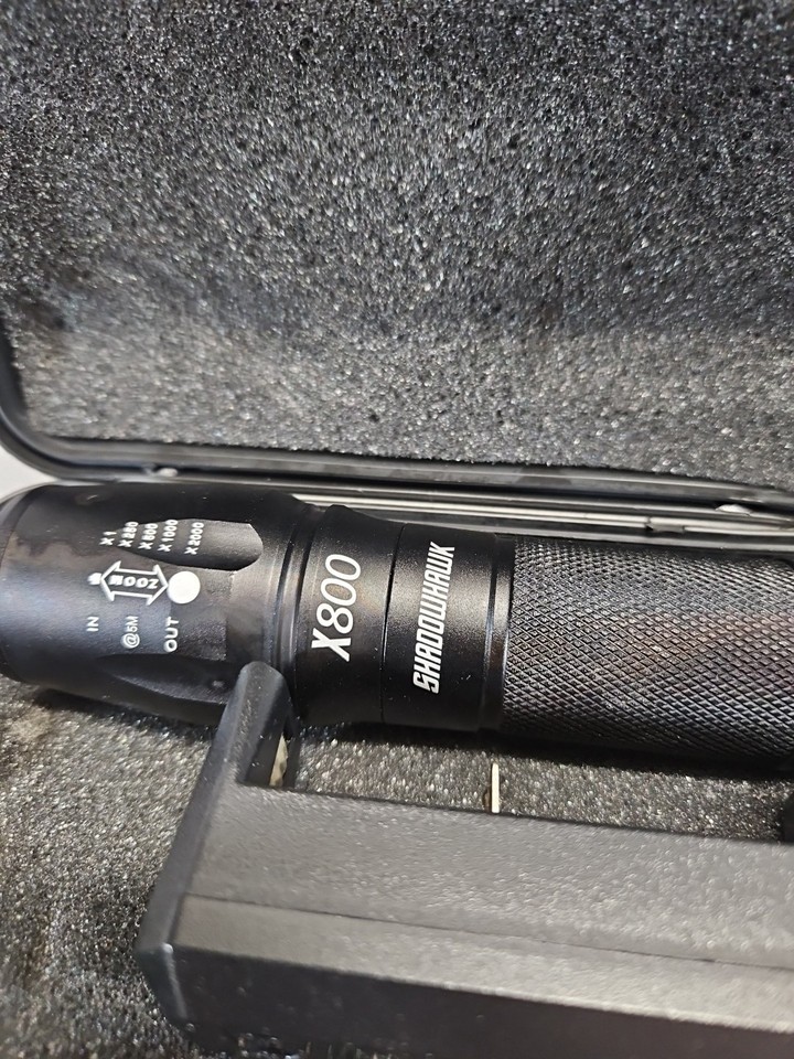 Shadowhawk Tactical Striking Telescopic Flashlight X800 Battery Charger ...