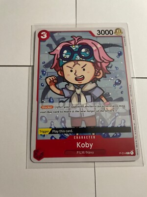 One Piece Card Game English Romance Dawn Promo Movie Red P-014 Koby | eBay
