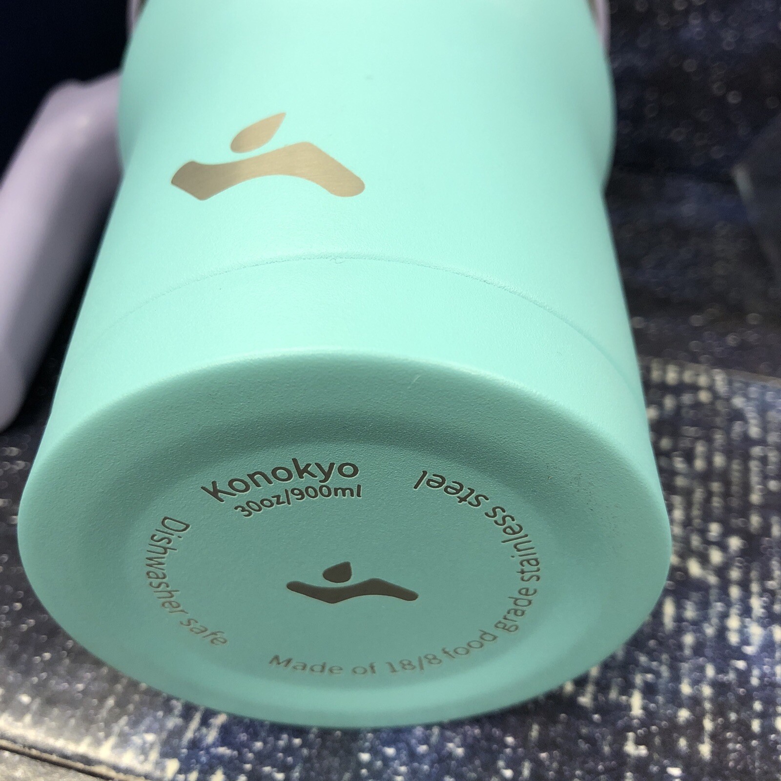 Konokyo 30oz Tumbler with Handle and 2 Straw 2 Lid Insulated Water ...