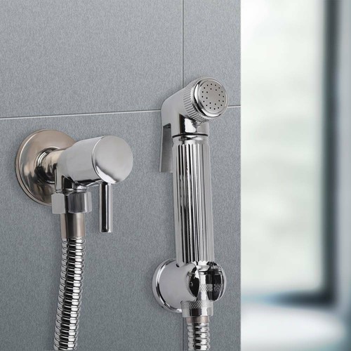 Chrome Bidet Douche Spray Bathroom Muslim Shataff Shower Toilet Brass ...
