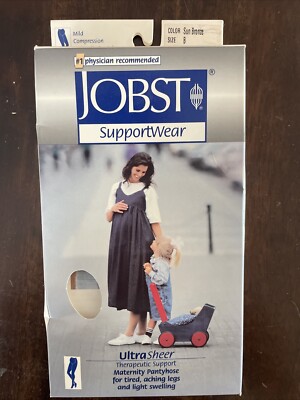 Jobst Mild Compression Maternity Pantyhose Sz B Sun Bronze 8-15mmHg | eBay