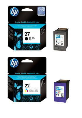 UNBOXED HP 27 + HP 22 Black and Tri-Colour ink cartridges (C8727AE ...