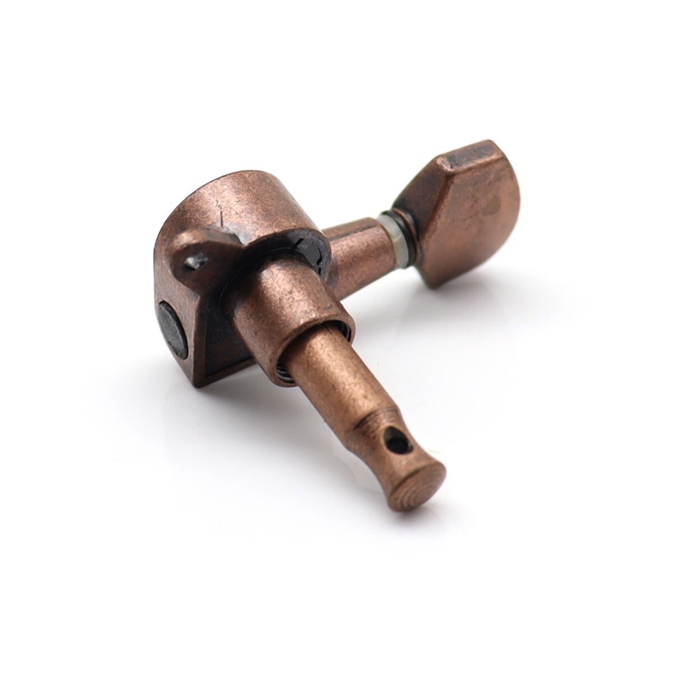 Red Copper 6 Inline Electric Guitar Tuning Pegs Tuners Machine Heads ...