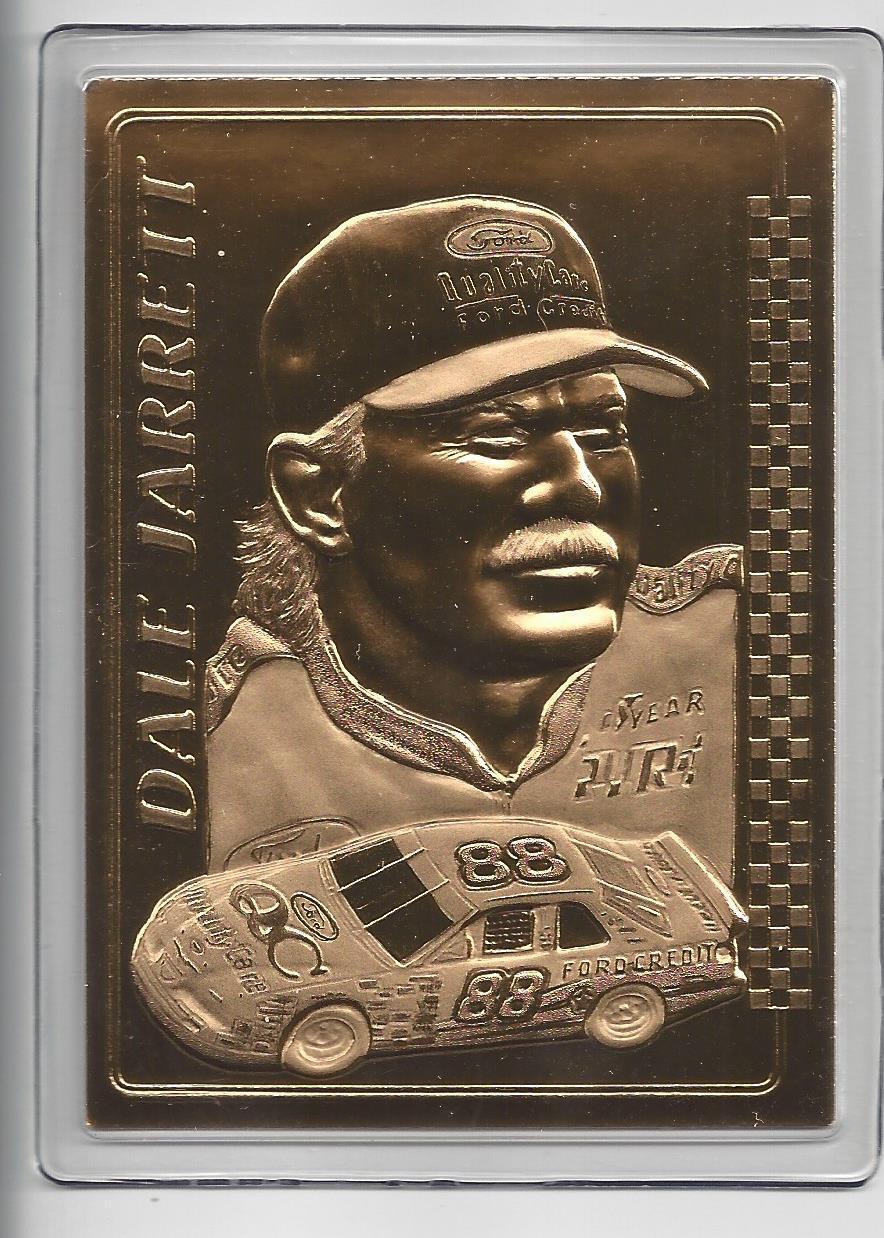 Dale Jarrett 1997 Danbury Mint Racing 22kt Gold Card #21 Ford Quality ...