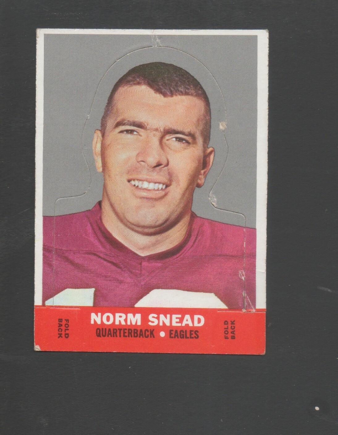 1968 Topps Stand Up Football Card #22 Norm Snead-Philadelphia Eagles Vg ...