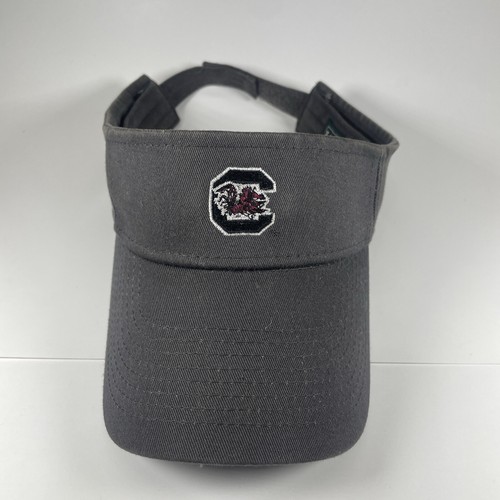 South Carolina Gamecocks Visor Strap Back Grey NCAA Legacy Football ...