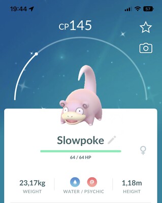 Shiny Slowpoke Pokemon Gen1 Go Same/30 day Pokémon Slowking Slowbro ...
