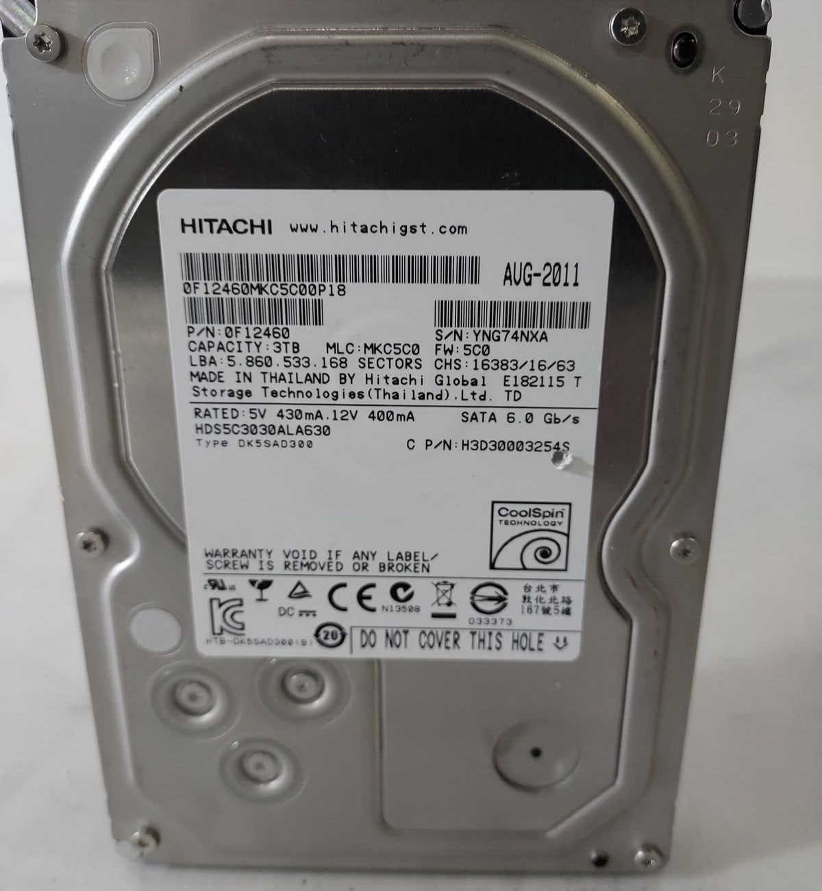 HGST 3TB Internal 3.5" (HDS5C3030ALA630) HDD for sale online | eBay