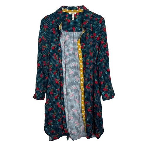 Matilda Jane Fa La La Shirt Dress Layering Top FLAW Gingham Plaid Rose ...