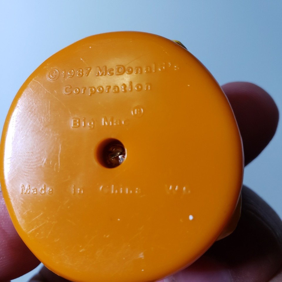 Vintage McDonald's Changeable Big Mac Robot Transformer Happy Meal 1987 ...