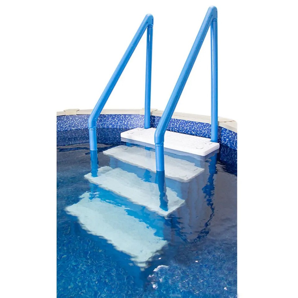 28" Wide Anti-Slip Pool Steps for Above Ground Swimming Pool (Various ...