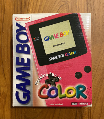 Nintendo Game Boy Color Berry Edition Factory Sealed Brand New ...