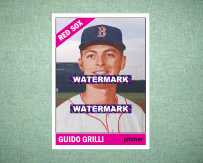 Guido Grilli Boston Red Sox 1966 Style Custom Baseball Art Card | eBay